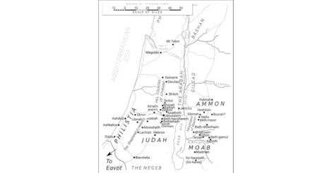Second Samuel Israel Map - ChurchBibleStudies.org